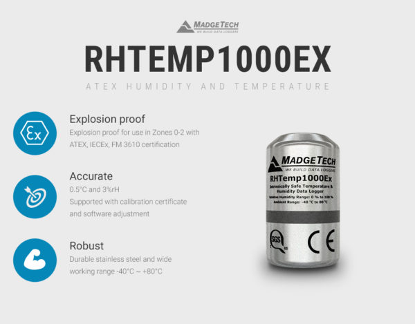 RHTemp1000IS Temperature & Humidity Data Logger by MadgeTech