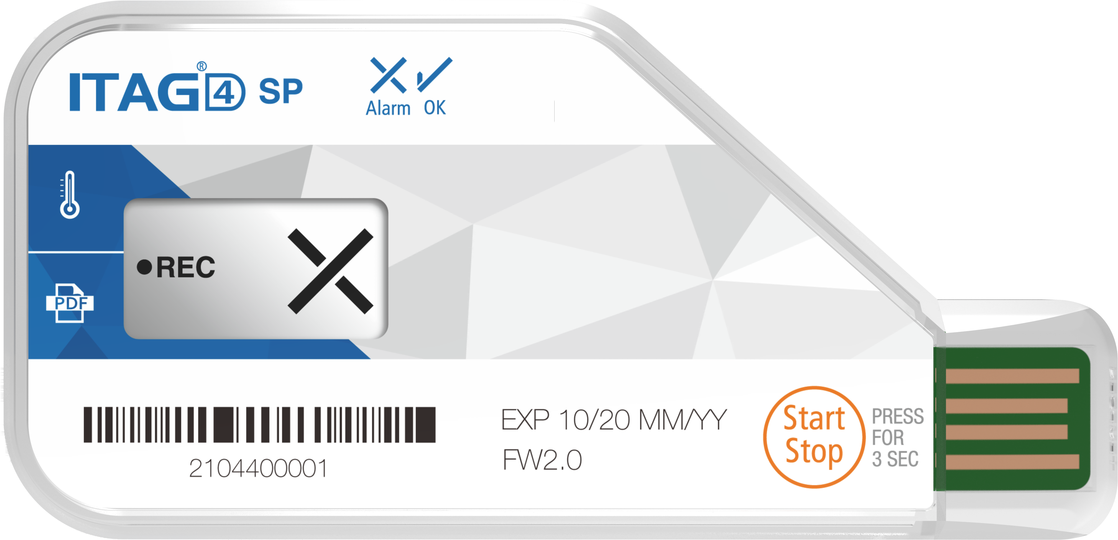iTag4SP Single Use Temperature Data Logger by Tempsen | Loggershop