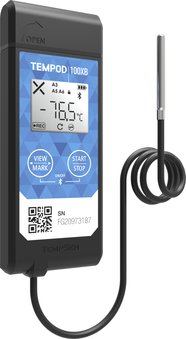TempSen Tempod 100XB Low Temperature Bluetooth Data Logger – Loggershop