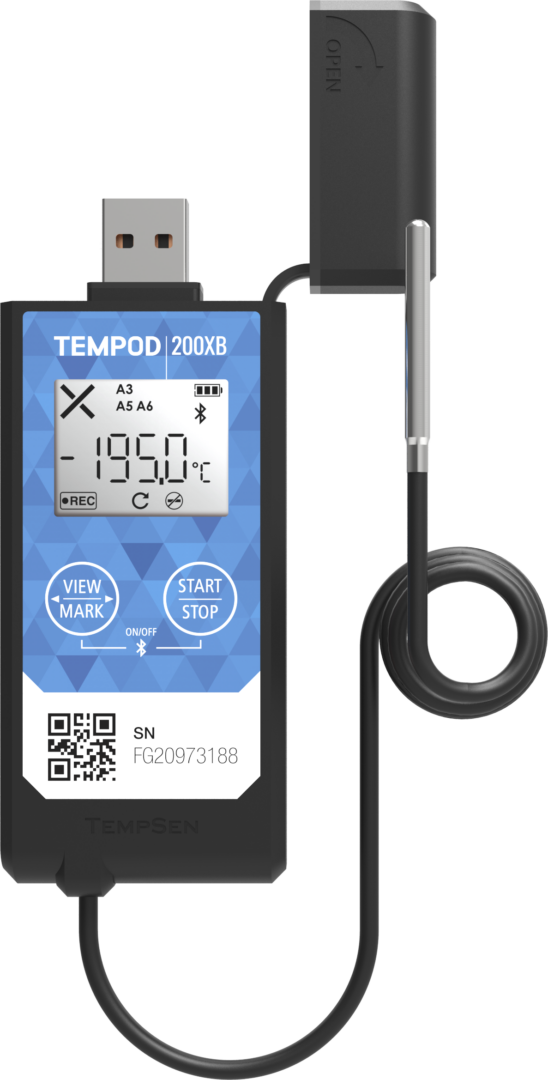 TempSen Tempod 200XB Ultra Low Temperature Bluetooth Data Logger – Loggershop