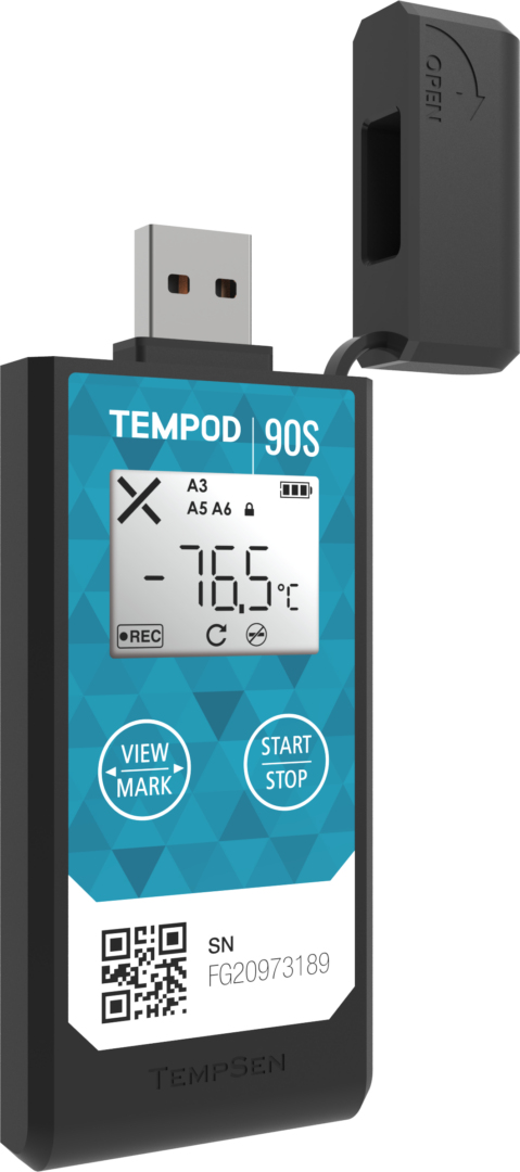 Tempsen Tempod 90S PDF Vaccine Temperature Data Logger