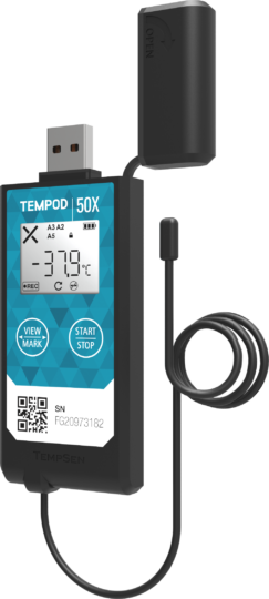 TempSen Tempod 50X Temperature Data Logger with External Probe – Loggershop